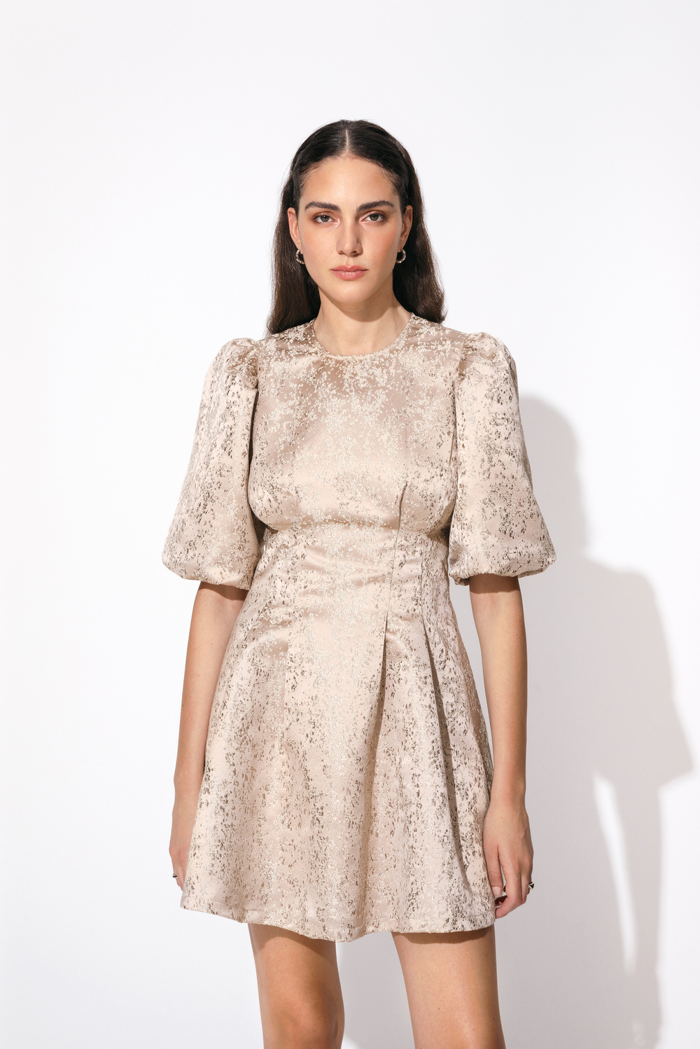 Tonia mini dress - Metallic - DRESSES | Malina | Occasion designer clothing