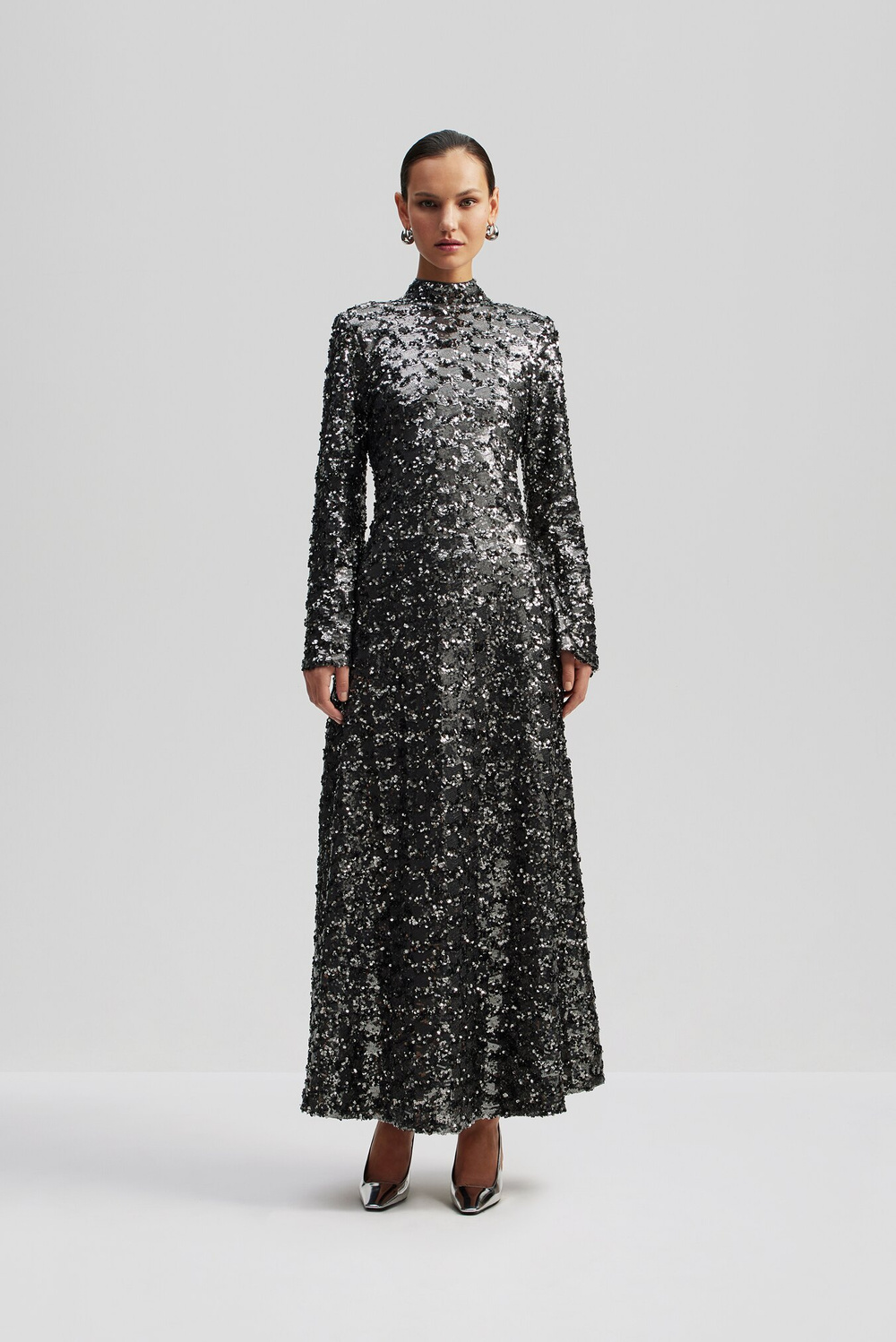 Rose maxi dress - Smoke - DRESSES | Malina | Occasion designer clothing