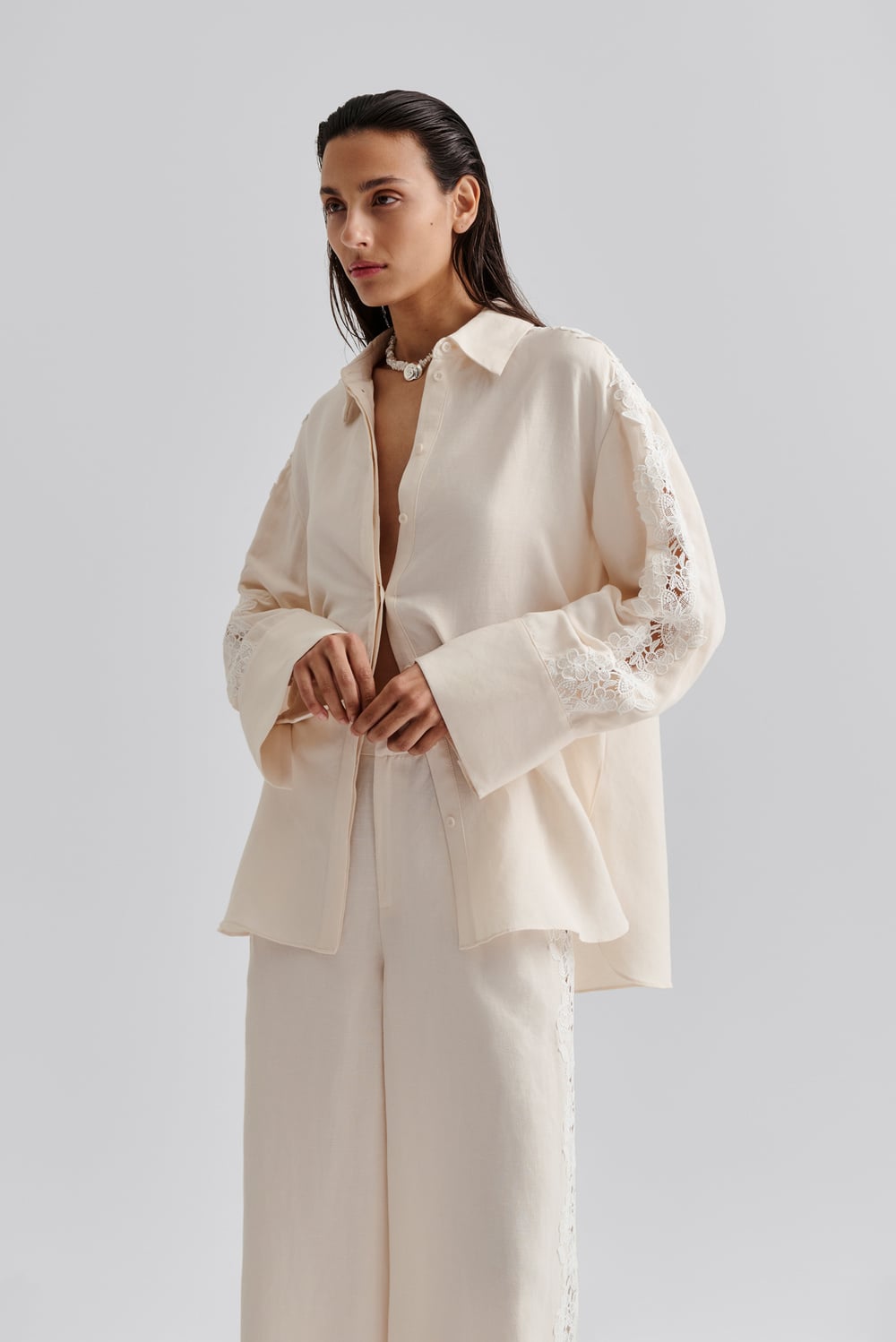 Ember shirt - Vanilla - TOPS & BLOUSES | Malina | Occasion designer ...