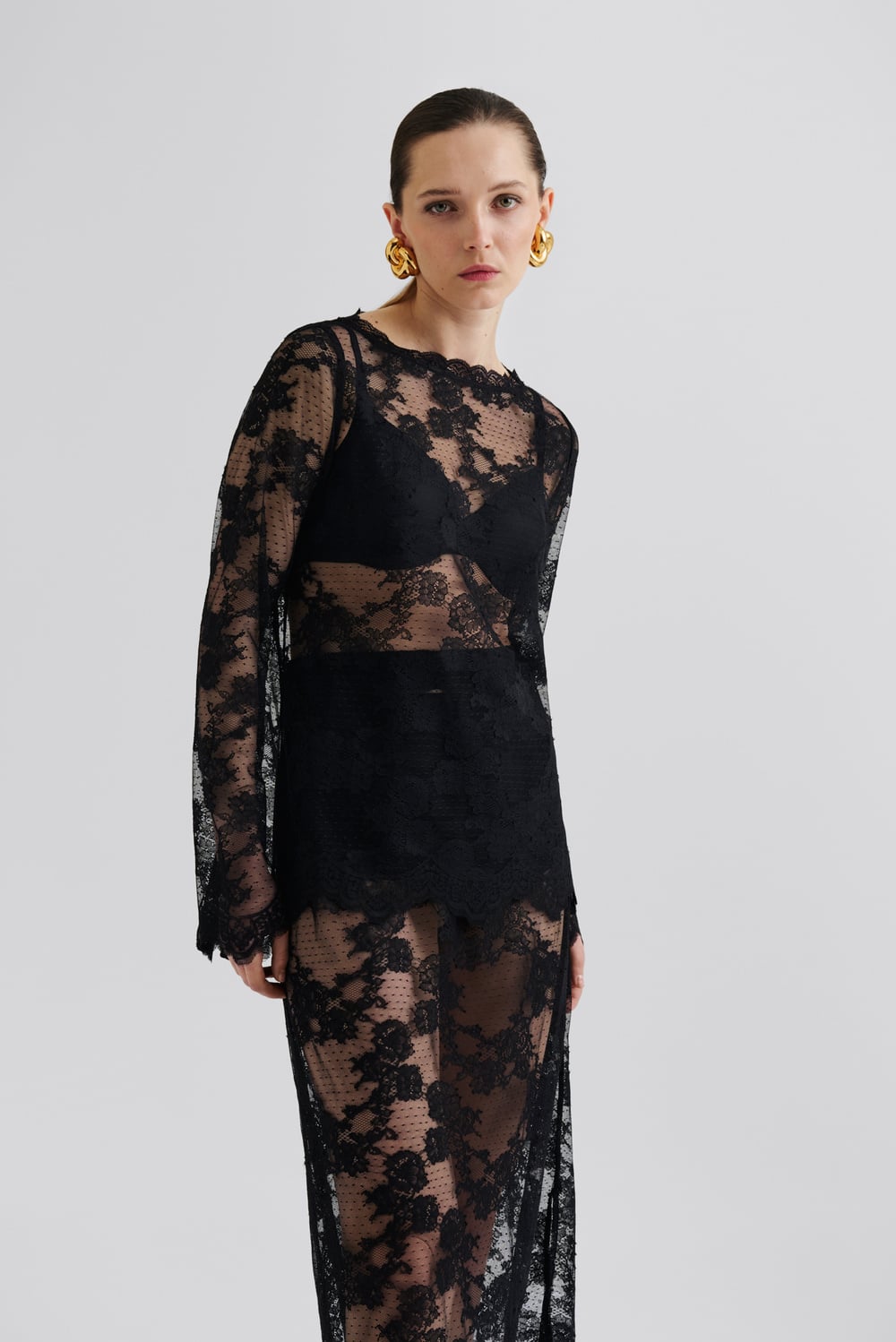 Leni top - Black - TOPS & BLOUSES | Malina | Occasion designer clothing
