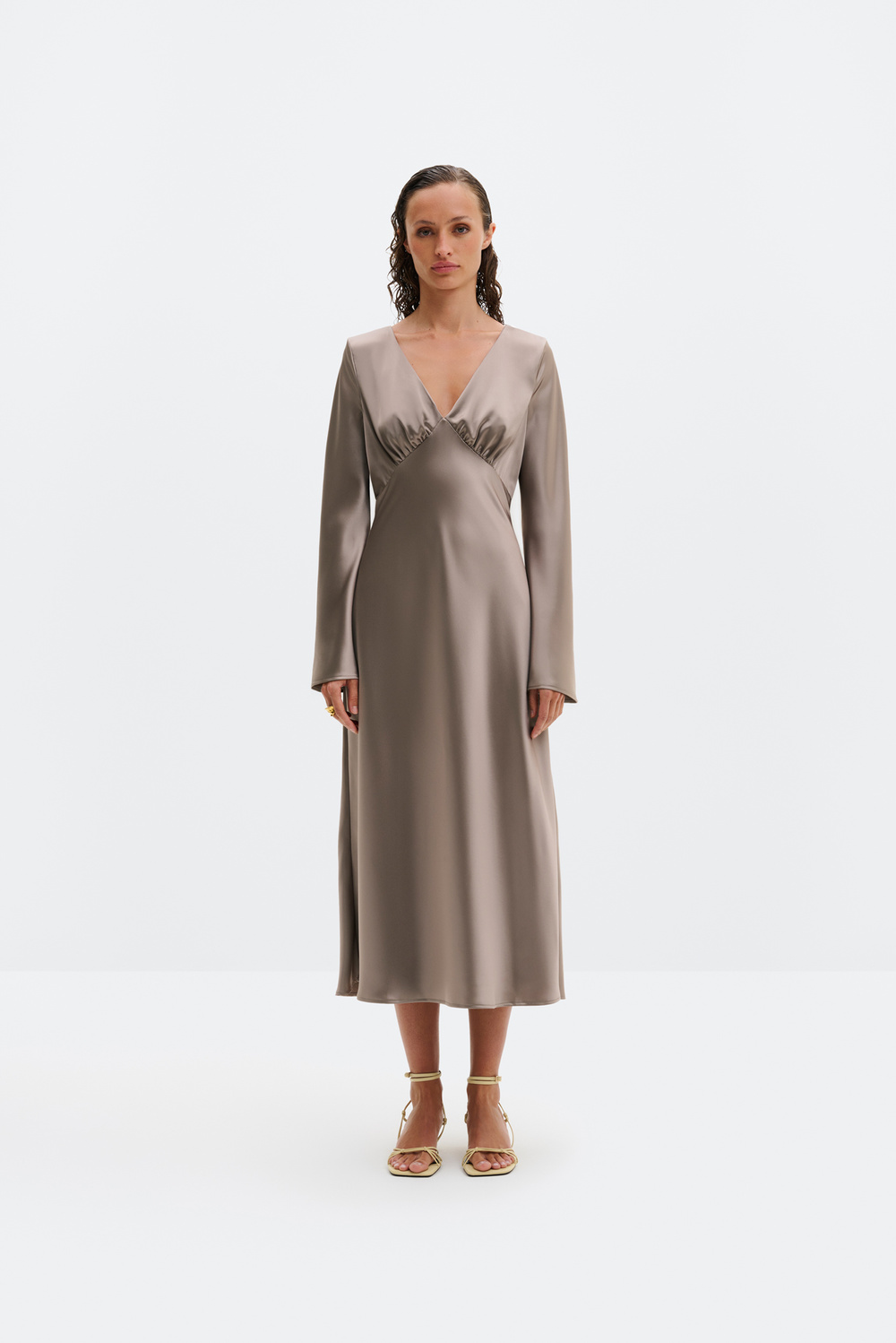 Carolina midi dress - Graphite - MIDI DRESSES | Malina | Occasion ...